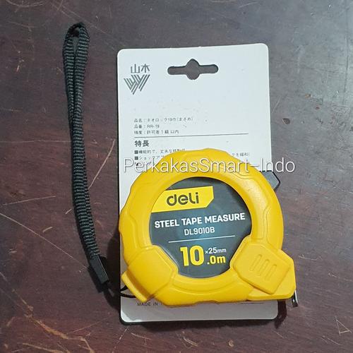 Jual DELI meteran tukang 10meter x 25mm/steel measuring tape 10 meter ...