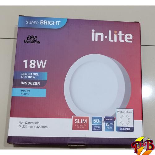 Jual Lampu Downlight Inlite 18 Watt Outbow INSS628R Sinar Putih ...