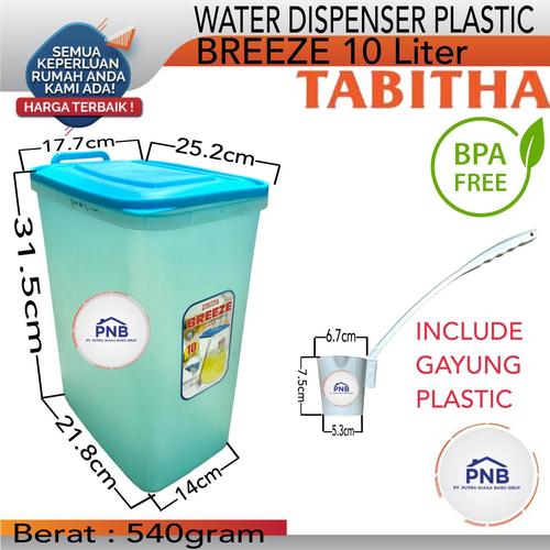 Jual Kontainer Es Buah TABITHA 10 Ltr Toples Gayung Akuarium Es Kelapa ...