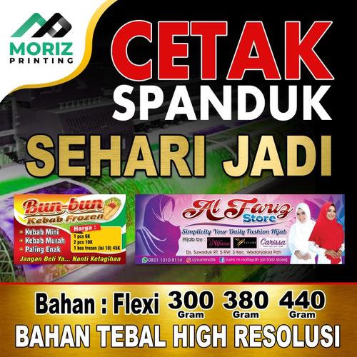 Jual Cetak Spanduk Banner Cepat Kualitas Highres - FLEXI 300 gsm Putih ...