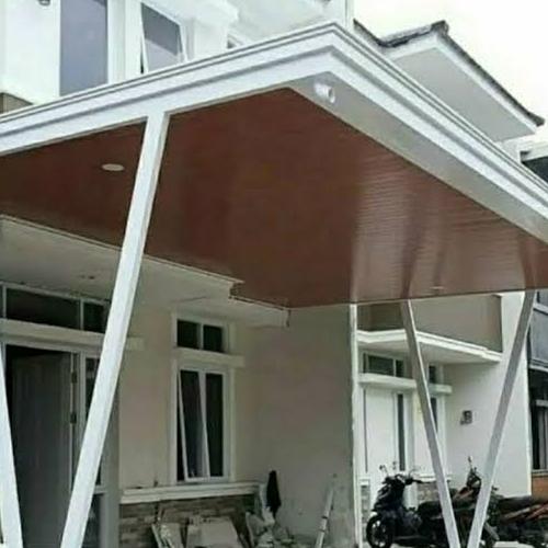 Jual KANOPI MINIMALIS ATAP SPANDEK RANGKA 5X10 & 4X6 + TALANG AIR DAN ...