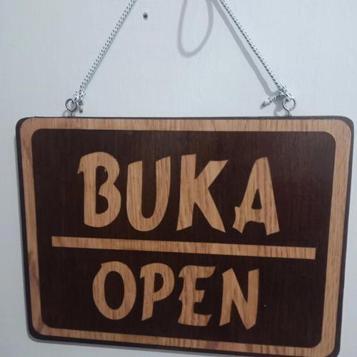 Jual Papan tanda sign buka tutup open close kayu - Jakarta Pusat ...