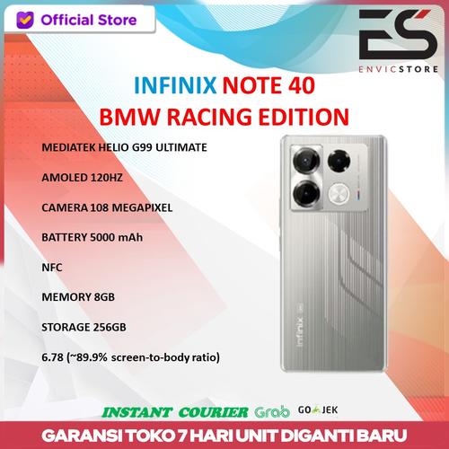 Promo INFINIX NOTE 40 8GB 256GB BMW RACING EDITION - NON BUNDLING, 8 ...