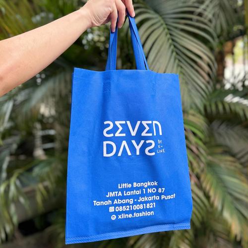 Promo Tas Spunbond Custom Sablon 35 x 45 x 12 cm Tas Belanja Daur Ulang ...
