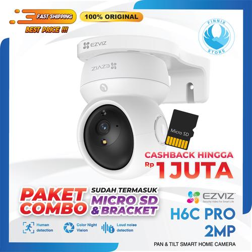 Promo EZVIZ H6C PRO 2MP 1080P Smart Wifi Pan Tilt IP Camera CCTV Indoor ...