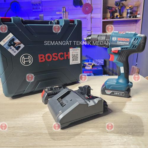 Jual GSB183LI CORDLESS BOR BATERAI BESI BETON TEMBOK 18V BOSCH GSB 183 ...