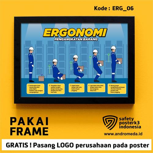 Jual Safety Poster Slogan K3 Lakukanlah Ergonomi Pengangkatan Barang ...
