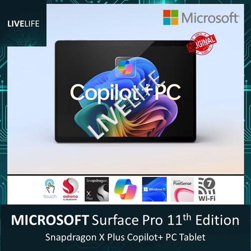Jual MICROSOFT Surface Pro 11 / 11th Edition - 13" Qualcomm Snapdragon ...