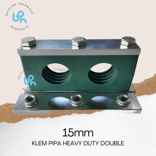 Jual 15MM KLEM PIPA HIDROLIK HEAVY DUTY DOUBLE MODEL STAUFF / CLAMP ...