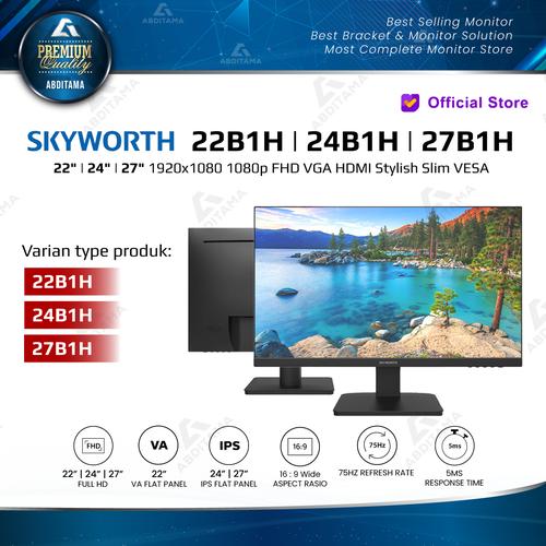 Promo Monitor LED Business Monitor SKYWORTH 22" 24" 27" 22B1H 24B1H ...