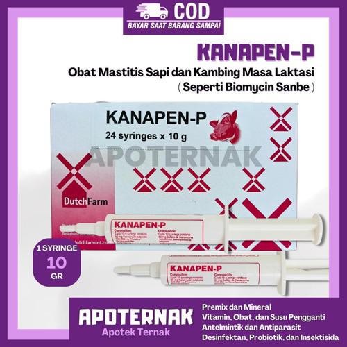 Jual KANAPEN P 1 Syringe - Obat Susu Hewan Bengkak - Obat Mastitis Pada ...