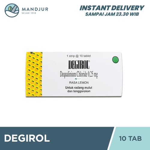 Jual Degirol Strip 10 Tablet - Meredakan Sakit Tenggorokan dan Sariawan ...