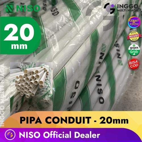 Jual Pipa Conduit Niso Murah 20mm 20 mm 3 Meter Pipa Listrik - Jakarta ...