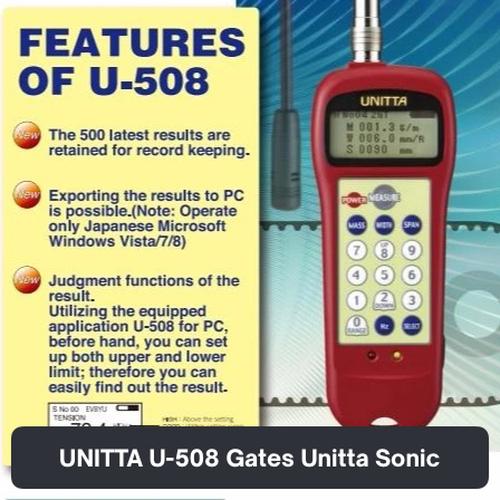 Jual UNITTA U-508 Gates Unitta Sonic Tension Meter U-508 - Jakarta ...