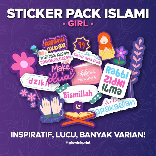 Jual Sticker Pack Islami Girl, Perempuan, Sticker Lucu, Sticker Estetik ...