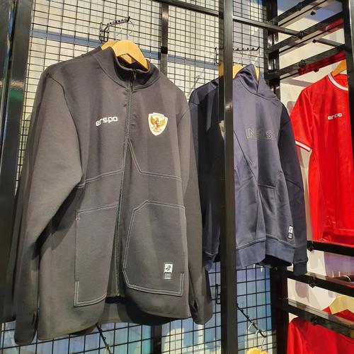 Jual Timnas Indonesia Official Jacket Full Zipper Hoodie Original Erspo ...