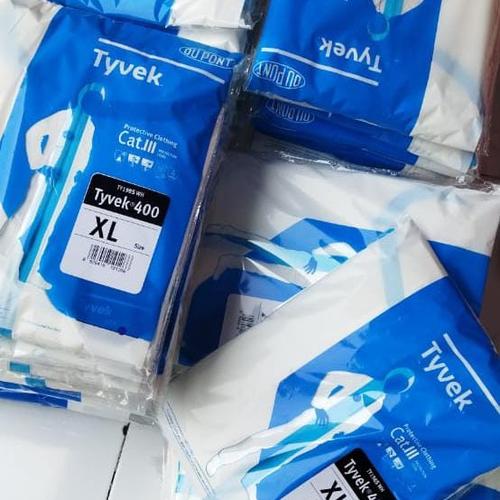 Jual Baju Hazmat APD Tyvek 400 Dupont Coverall Seal White - S - Jakarta Barat - chill n match ...