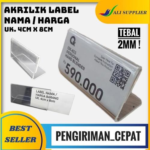 Jual AST Acrylic Nama Meja / Akrilik Display Nama / Label / Tag / Price ...