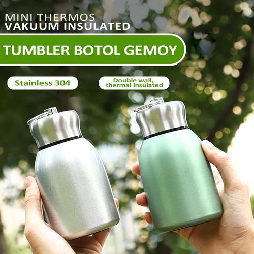 Jual TUMBLER HANDLE MINI THERMOS VAKUUM INSULATED HOT AND COLD 300 ml ...