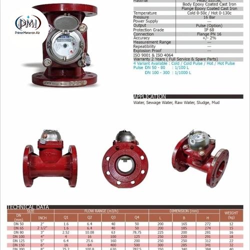 Jual flow meter air limbah panas SHM 2 Inch dn 50mm 130°C - Jakarta ...
