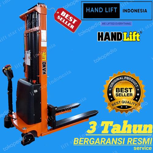 Jual Electric Stacker 1.5 Ton tinggi 3.5 Meter / Hand Lift Aki ...