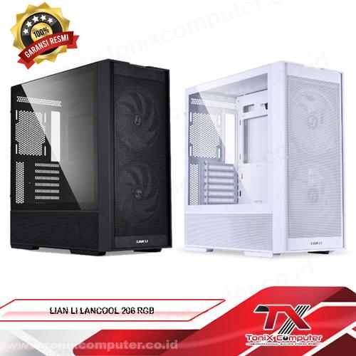 Promo LIAN LI LANCOOL 206 RGB | Airflow Focus Mid-Tower Chassis - Hitam ...