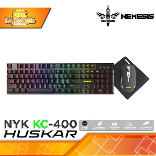 Jual NYK NEMESIS KC-400 HUSKAR Combo 3in1 - Gaming Keyboard & Mouse ...