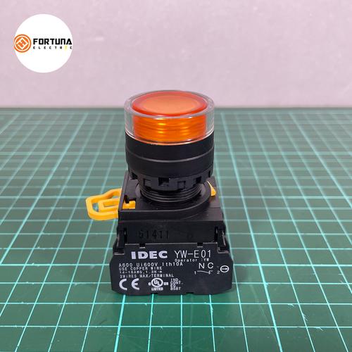 Jual IDEC Push Button Lamp 220V/24V YW1L Amber - Jakarta Barat ...