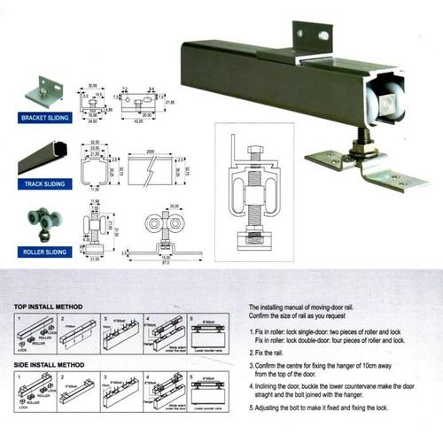 Jual EF Rel Sliding Pintu Geser 240 Cm Sliding Rail Set Pintu Geser ...