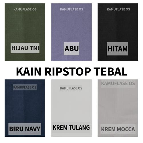 Jual BAHAN Kain tactical ripstop RIPSTOK rifstok Krem hijau biru hitam ...