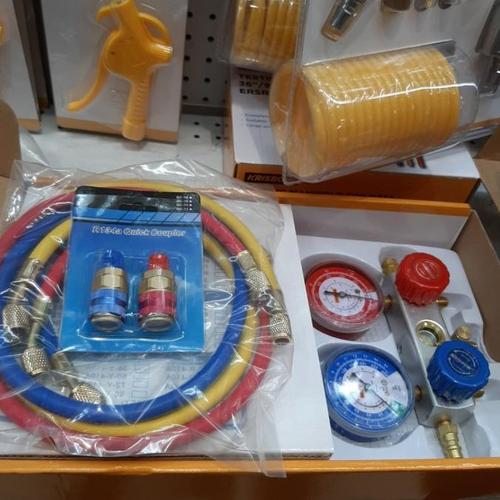Jual Krisbow Set Testing Manifold Untuk AC Mobil Tabung Freon R134a 90 ...