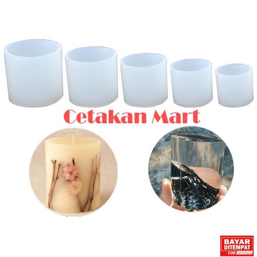 Jual CM Cetakan Silikon Resin Epoxy Craft DIY Lilin Tabung Silinder ...