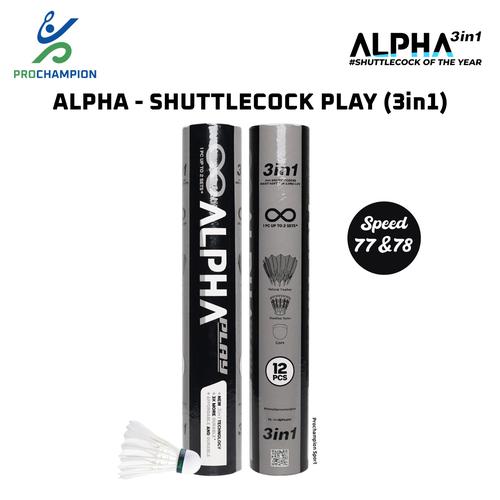 Promo Shuttlecock Kok Cock Badminton ALPHA Play 3in1 Grey Abu - Jakarta ...