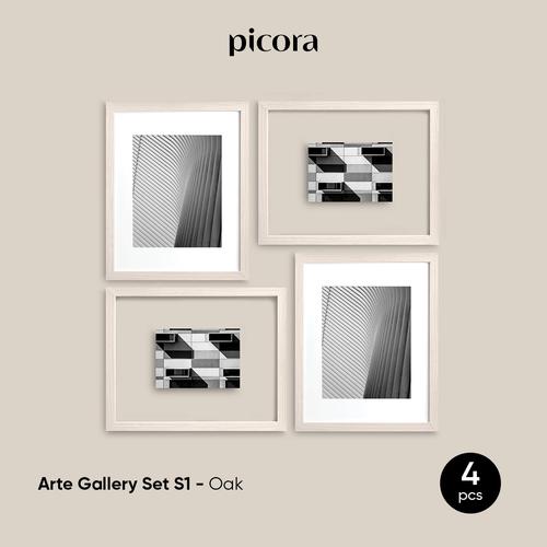 Jual PICORA ARTE Gallery Set S3-Frame Pigura Bingkai Foto Dinding-6pcs - Oak - Kab. Tangerang ...