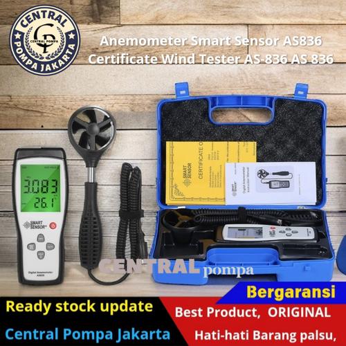 Jual Anemometer Smart Sensor AS836 Certificate Wind Tester AS-836 AS ...
