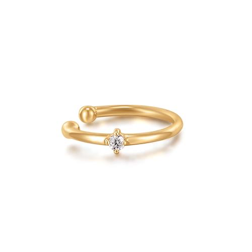 Promo Isago Anting Wanita Single Diamond Earcuff - Yellow Gold, Single (1Pc) Cicil 0% 3x ...