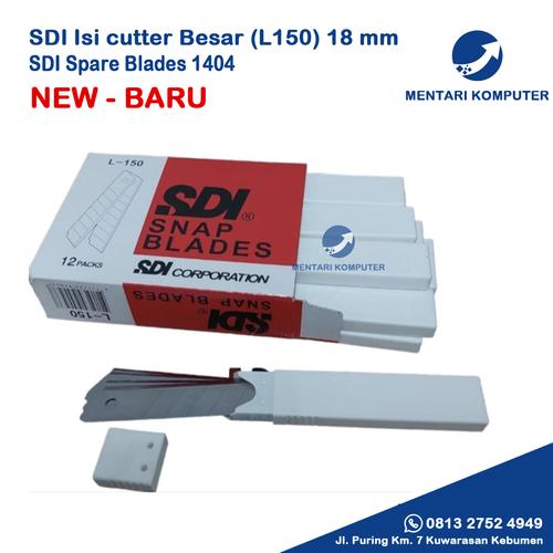 Jual SDI Isi cutter Besar (L150) 18 mm / SDI Spare Blades 1404 - Kab ...