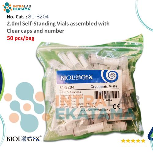 Jual 2.0 ml Self-Standing Vials assembled with Clear Caps and Number ...
