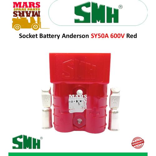 Jual Socket Battery Connector SMH SY50A 600V Red For Forklift - Kota ...