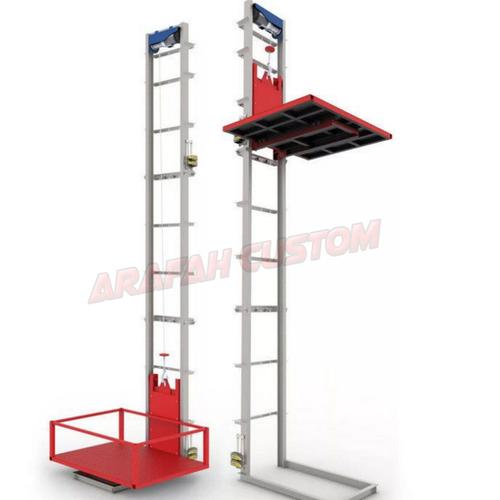 Jual Lift Angkut Barang Dan Orang Kursi Roda Rumahan Gudang Berat 600kg Full Besi Minimalis ...