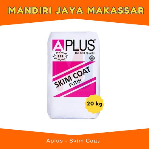 Jual APLUS MERAH / Skim coat Putih 111 Harga Ecer per 1 KG / 20 kg ...