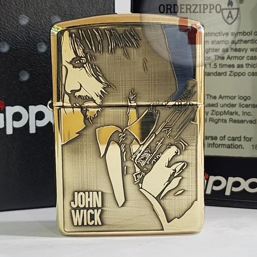 Jual Zippo Original Armor John Wick Design 4 sisi Japan Finish ...