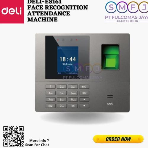 Jual Deli ES161 S161 Mesin Absensi Wajah dan Sidik Jari Laporan Otomatis - Jakarta Pusat ...