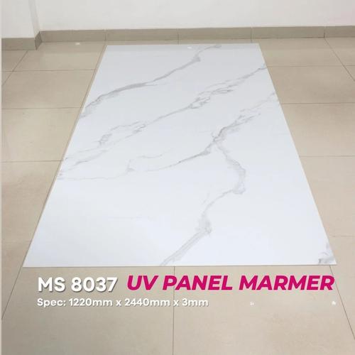 Jual MS 8037 UV MARMER PVC UV BOARD MARMER GLOSSY PUTIH - MS 8037 ...