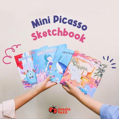 Promo Doodle Dazz Buku Sketsa/Sketchbook Mini Picasso - Mermaid ...