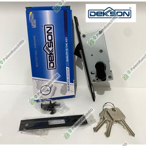 Jual Mortise Lock Dekkson MTS SLD 83100 Matt Black + Cylinder Knob ...