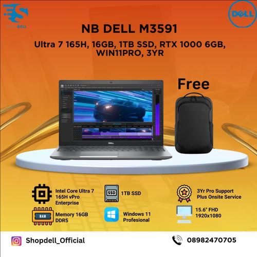 Jual NB DELL M3591 Ultra 7 165H, 16GB, 1TB SSD, RTX 1000 6GB, WIN11PRO ...