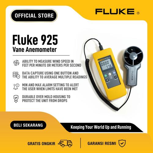 Jual FLUKE 925 Digital Vane Anemometer ORIGINAL - Jakarta Utara ...