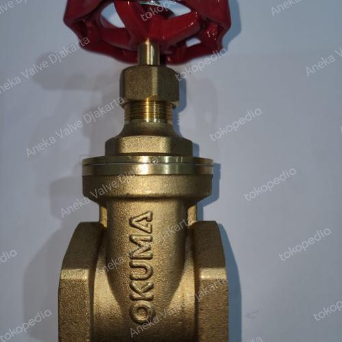Jual Gate Valve Kuningan 1/2"inch - Gate Valve Brass merk Okuma ...