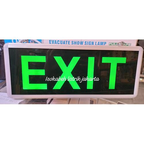 Jual Lampu EXIT LED / Lampu petunjuk darurat Emergency EXIT Lamp 2 sisi ...